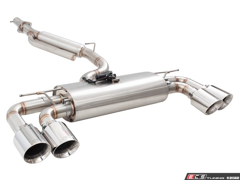 XForce - ESVW13VKCS - 3" Varex Valved Cat Back Exhaust System - MK8 Golf R