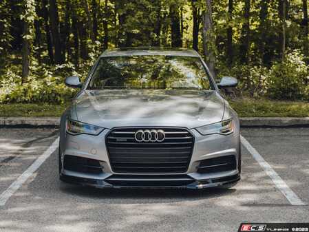 ECS - 049271LA01KT - Audi C7.5 S6 / A6 S-Line Front Lip Spoiler - Gloss ...