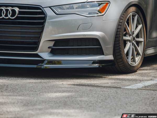 ECS - 049271LA01KT - Audi C7.5 S6 / A6 S-Line Front Lip Spoiler - Gloss ...