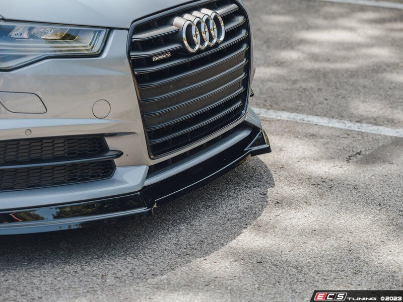 ECS - 049271LA01KT - Audi C7.5 S6 / A6 S-Line Front Lip Spoiler - Gloss ...
