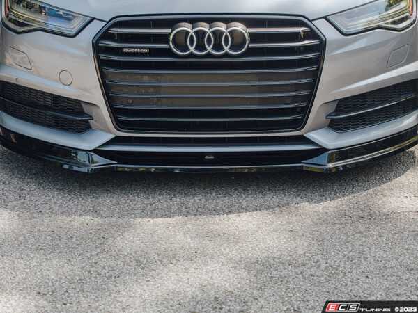 ECS - 049271LA01KT - Audi C7.5 S6 / A6 S-Line Front Lip Spoiler - Gloss ...