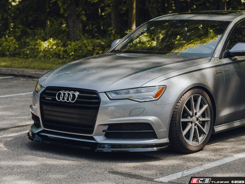ECS - 049271LA01KT - Audi C7.5 S6 / A6 S-Line Front Lip Spoiler - Gloss ...