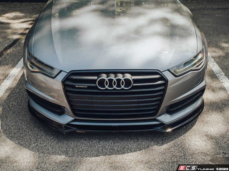 ECS - 049271LA01KT - Audi C7.5 S6 / A6 S-Line Front Lip Spoiler - Gloss ...