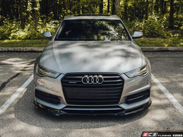 ECS - 049271LA01KT - Audi C7.5 S6 / A6 S-Line Front Lip Spoiler - Gloss ...