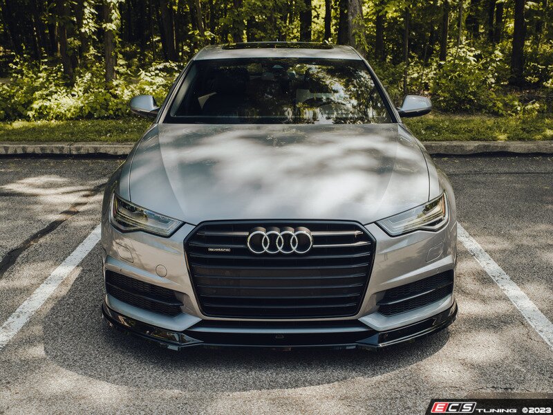 ECS - 049271LA01KT - Audi C7.5 S6 / A6 S-Line Front Lip Spoiler - Gloss ...