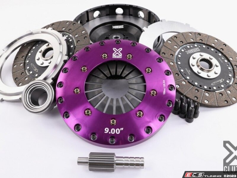 XClutch - XKBM23596-2G - 9" Twin Disc Clutch and Flywheel Kit - Solid Organic Discs