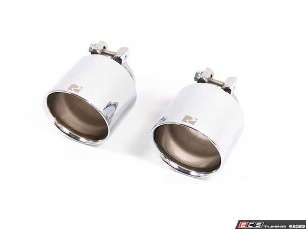 Rennline - EX17.SILVER - Rennline Universal 4" Exhaust Tip - Silver ...