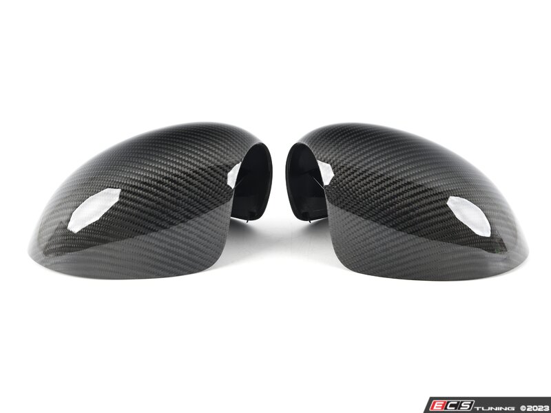 ECS - 51160415376CFPF - JCW Style Carbon Fiber Mirror Cap Clip In ...