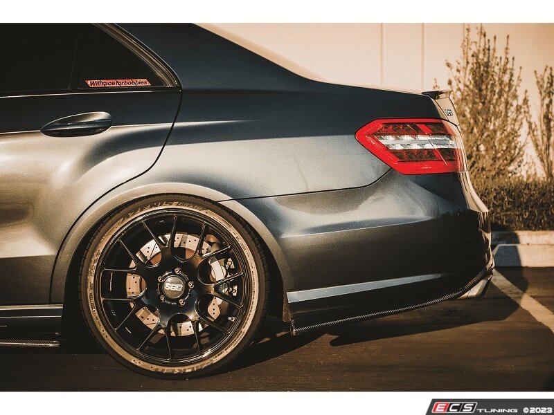 Suvneer - W211RRSPL - W211 Carbon Fiber Rear Bumper Side Splitters