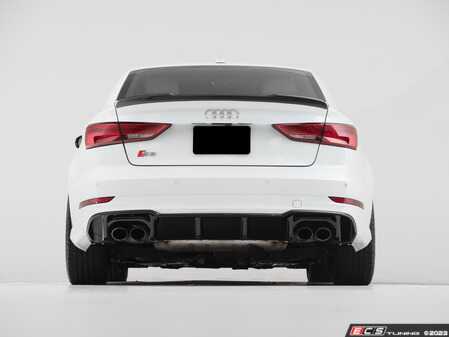 ECS - 049145LA01-01 - Audi 8V.5 S3 / A3 S line Rear Diffuser - Gloss Black