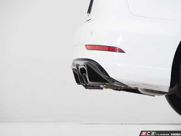 ECS - 049145LA01-01 - Audi 8V.5 S3 / A3 S line Rear Diffuser - Gloss Black
