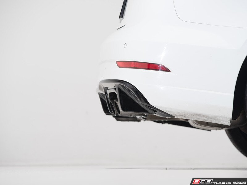 ECS - 049145LA01-01 - Audi 8V.5 S3 / A3 S line Rear Diffuser - Gloss Black