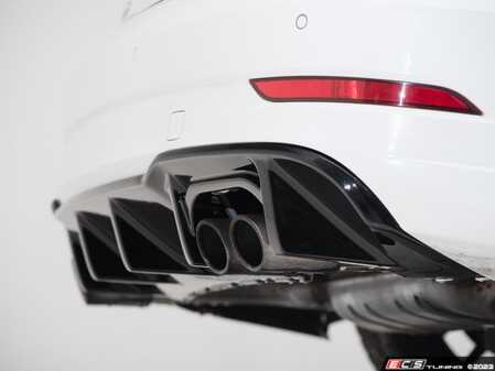 ECS - 049145LA01-01 - Audi 8V.5 S3 / A3 S line Rear Diffuser - Gloss Black
