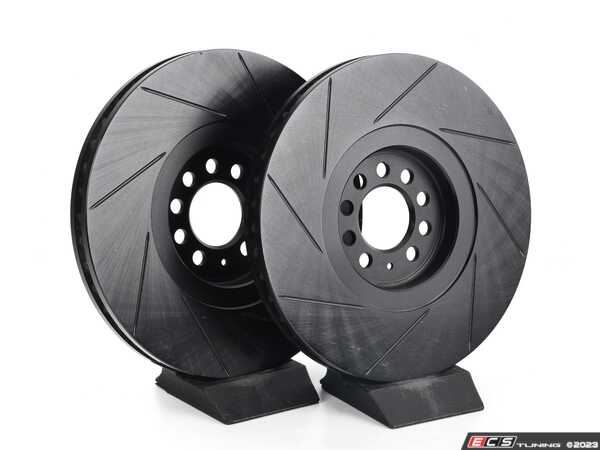 ECS - 8N0615301B-S - Front V5 Slotted Brake Rotors - Set (334x32)