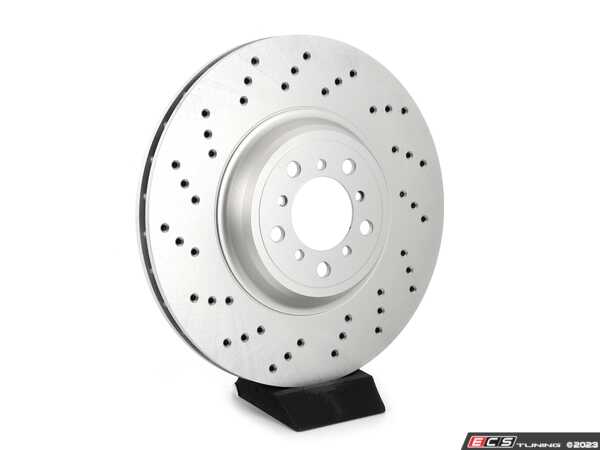 ECS - 34112284809-X - Front V5 Drilled Brake Rotors - Set (380x30)