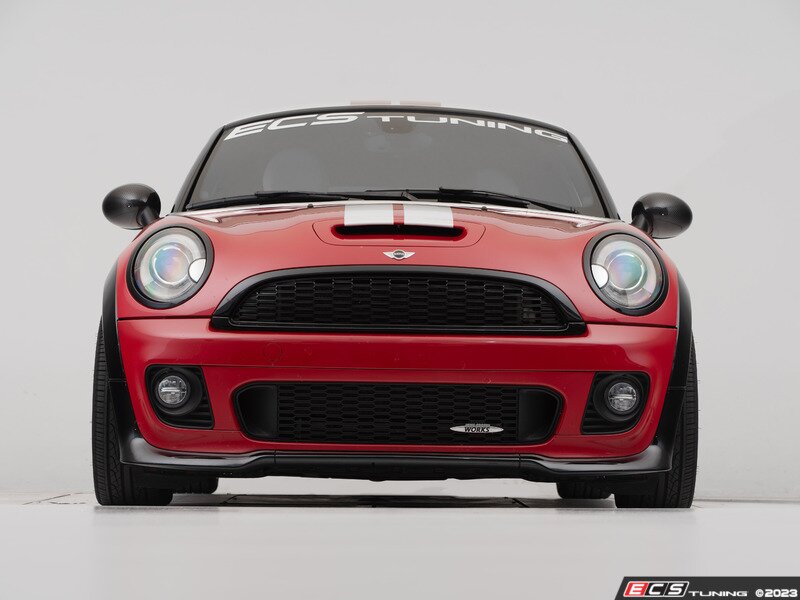ECS - 51160415376CFPF - JCW Style Carbon Fiber Mirror Cap Clip In ...