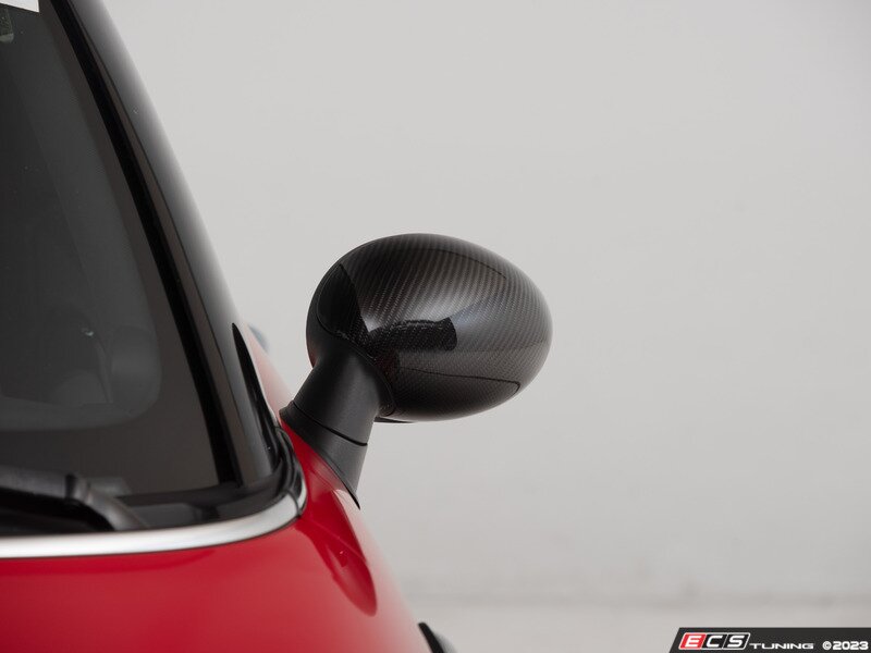 ECS - 51160415376CFPF - JCW Style Carbon Fiber Mirror Cap Clip In ...