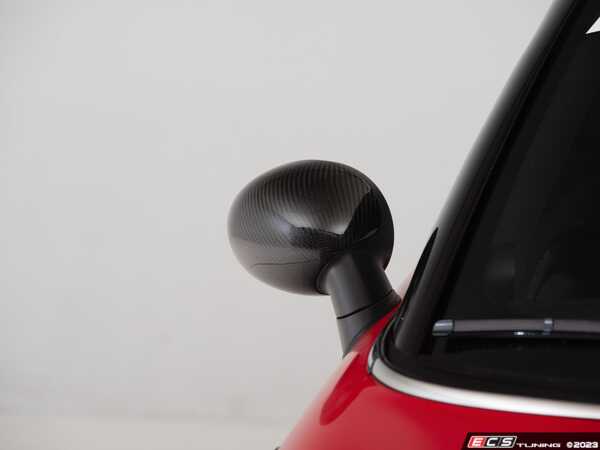 ECS - 51160415376CFPF - JCW Style Carbon Fiber Mirror Cap Clip In ...