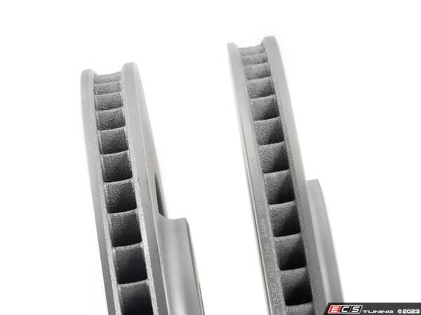 ECS - 4H0615301AN-P - Front V5 Plain Brake Rotors - Set (380x36)