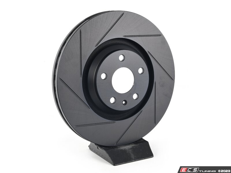 ECS - 8J0615301G-S-L - Front V5 Slotted VAG Brake Rotor - Left (340x30 ...