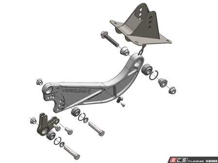 Verkline - WAS-041 - Adjustable Spherical Rear Trailing Arm Kit