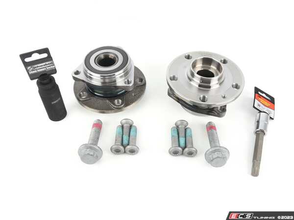 Assembled By ECS - 8V0498625AKT4 - Front Wheel Bearing & Hub Assembly ...