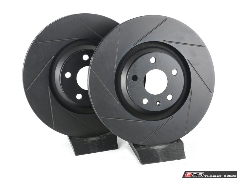 ECS - 8J0615301G-S - Front V5 Slotted Brake Rotors - Set (340x30)