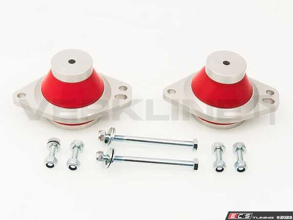 Verkline - ELA-001-75 - Polyurethane Front Engine Mounts - Red (Street)