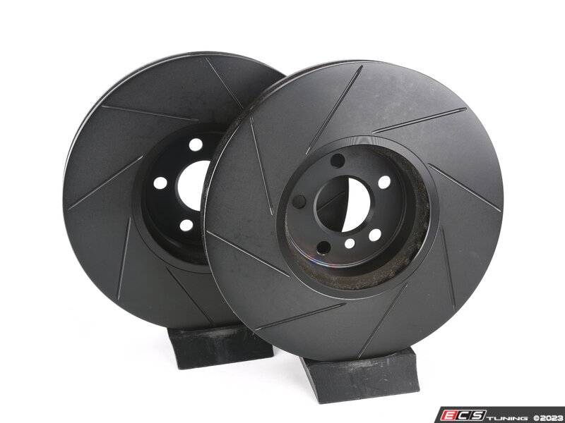 ECS - 34116860911-S - Front V5 Slotted Brake Rotors - Set (348x36)