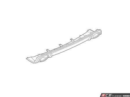 Genuine Volkswagen Audi - 4G8807521K - Carbon Fiber Rear Diffuser (4G8 ...