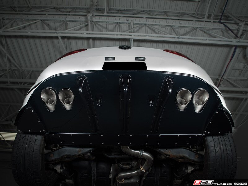 ECS - 039582LA01-01KT - MK7 Golf R Functional Aerodynamic Rear Diffuser Kit