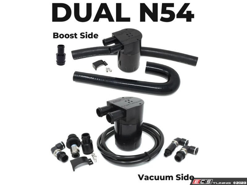 Burger Motorsports - BDCC-N54-535 - Dual BMS Turbo Double Baffled Oil ...