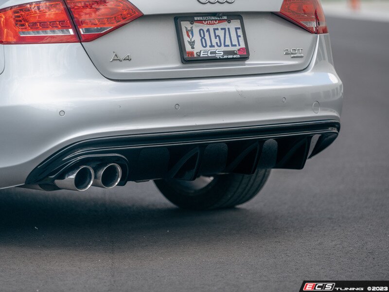 ECS News - ECS Audi B8 S4 / A4 S-Line Gloss Black Rear Diffuser