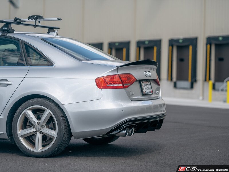 ECS News - ECS Audi B8 S4 / A4 S-Line Gloss Black Rear Diffuser
