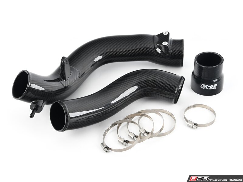 ECS - 048056laKT - 8Y RS3 High Flow Charge Pipe Kit - Carbon Fiber