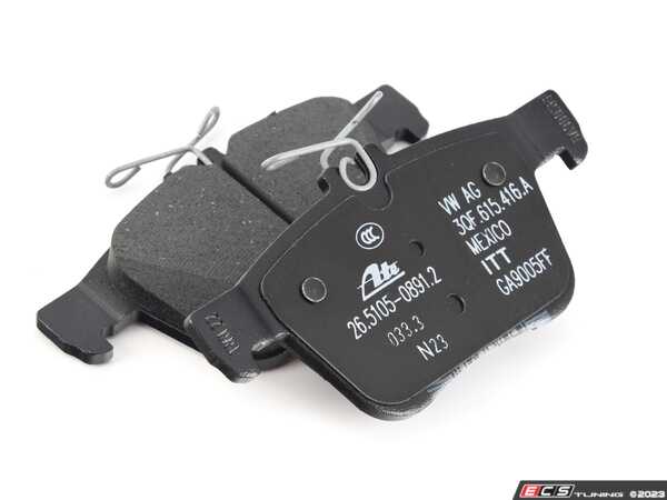 Genuine Volkswagen Audi - 3Q0698451AA - Rear Brake Pad Set (3Q0 698 451 AA)