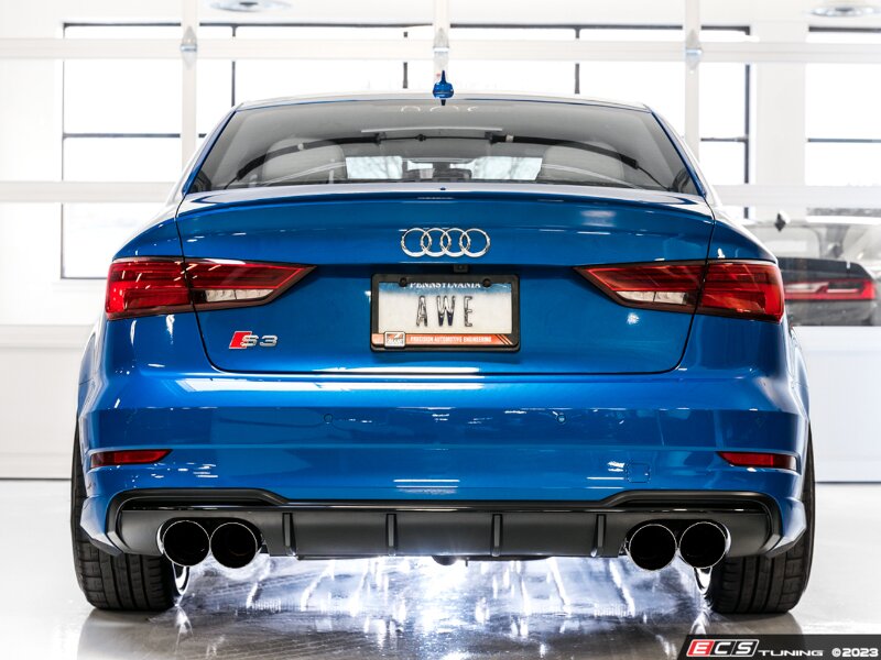 AWE - AWE8VS3TK - AWE Track Edition Exhaust System - Audi 8V S3