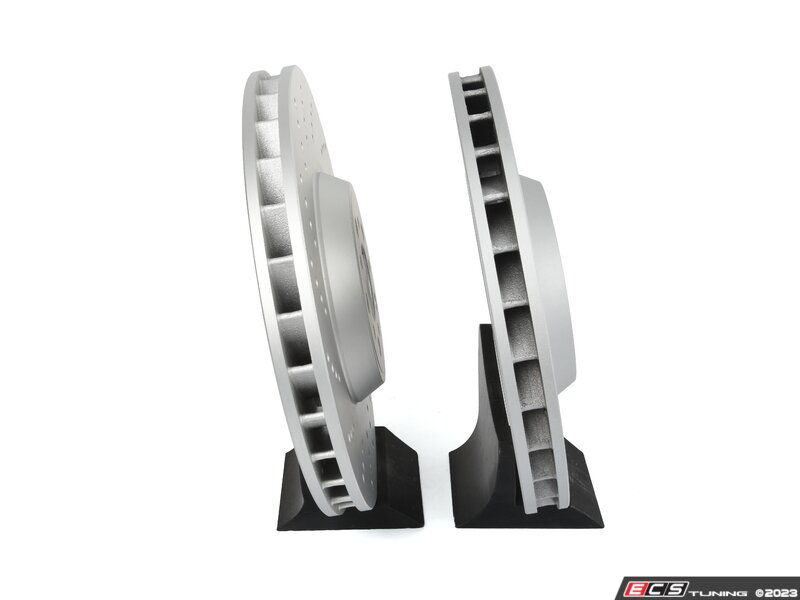 ECS - 34108093709-X - Front V5 Drilled Brake Rotors - Set (380x36)