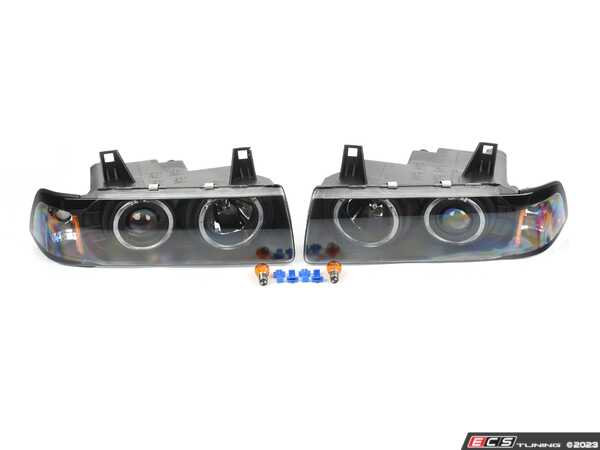 Anzo - anz121011- - ANZO Projector Headlights W/ Halo - 3 Series E36 ...