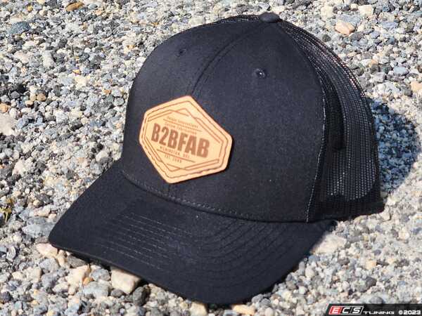B2BFAB - B2BLPHBB - B2BFAB Leather Patch Snapback Hat - Black/Black
