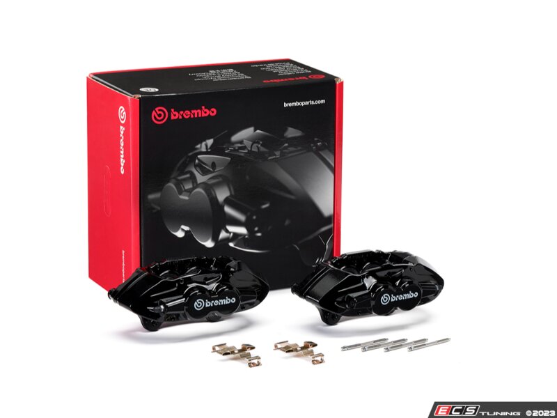 Brembo - 3411679946B - Performance Brake Caliper Set - Black - Front