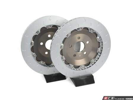 034Motorsport - 034-301-2012-RED - 2-Piece Floating Rear Brake Rotor ...