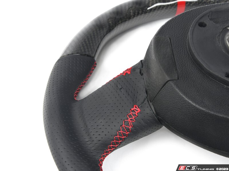 ECS - BM152-R5606-CPRR - Flat Bottom Carbon Fiber Steering Wheel ...