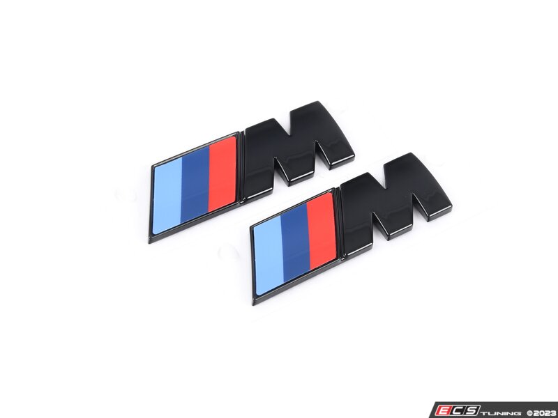 Genuine BMW - 51145A4B372 - ///M Fender Emblems - Gloss Black (51-14-5 ...