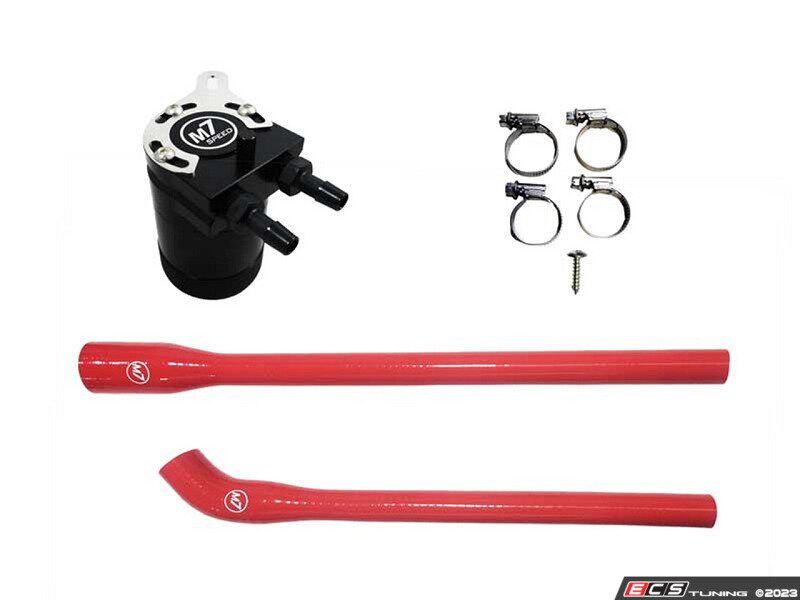 M7 Speed - 56-310303-02 - M7 Black Billet Aluminum Oil Catch Can Kit ...