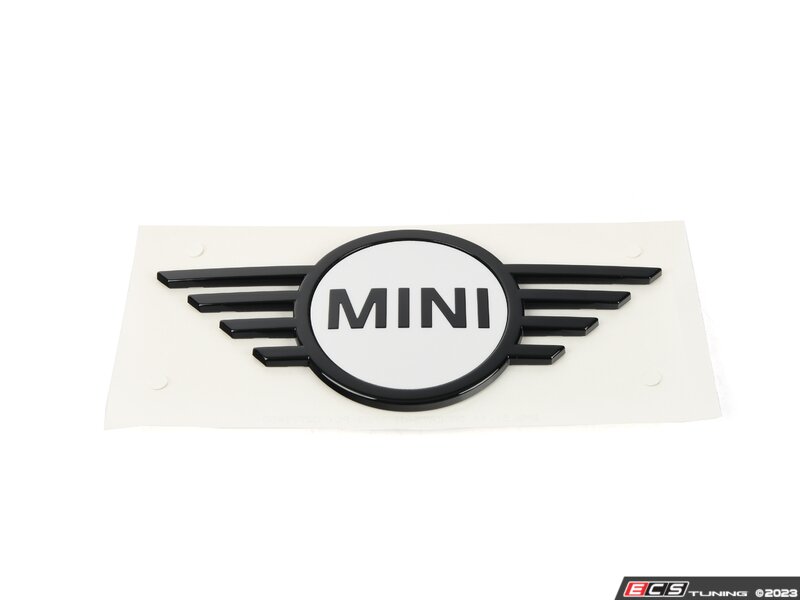 Genuine MINI - 51145A5EA75 - Trunk Emblem Black "Nanok White" - Newer ...