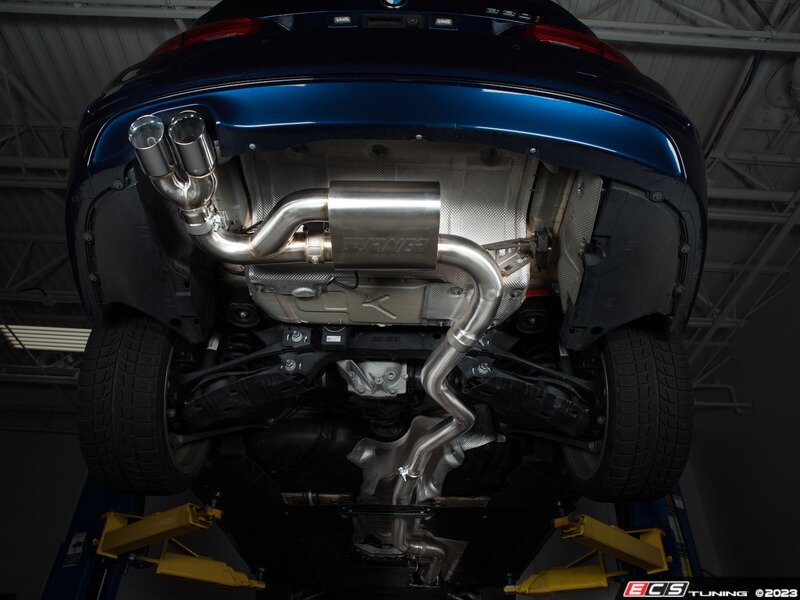 Turner Motorsport - 048013LA - B46/B48 Performance Valved Cat-Back Exhaust