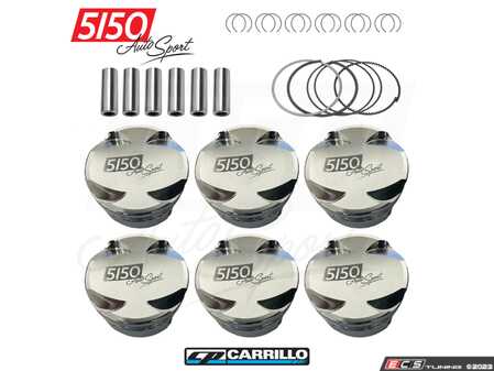 5150 Autosport - CP-FPS-B58-82 - CP-Carrillo Custom Forged Piston Set - B58