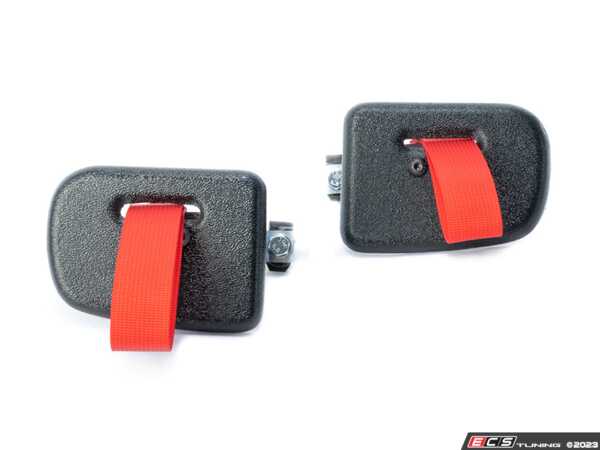 HARD Motorsport - E36RSPULL - "RS" Door Pull Strap Conversion Kit - Red