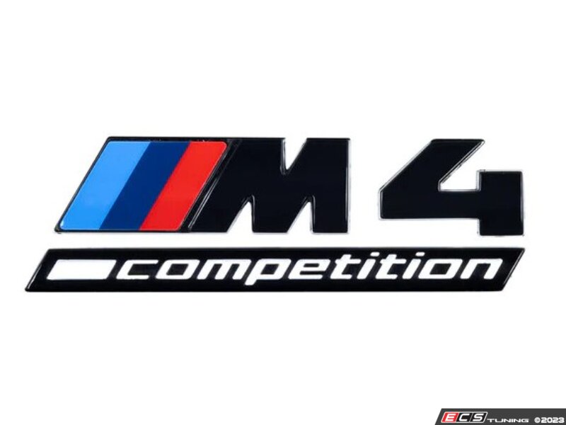 IND - IND-G82C-FGE - G82 M4 Competition Front Grille Emblem - Gloss Black